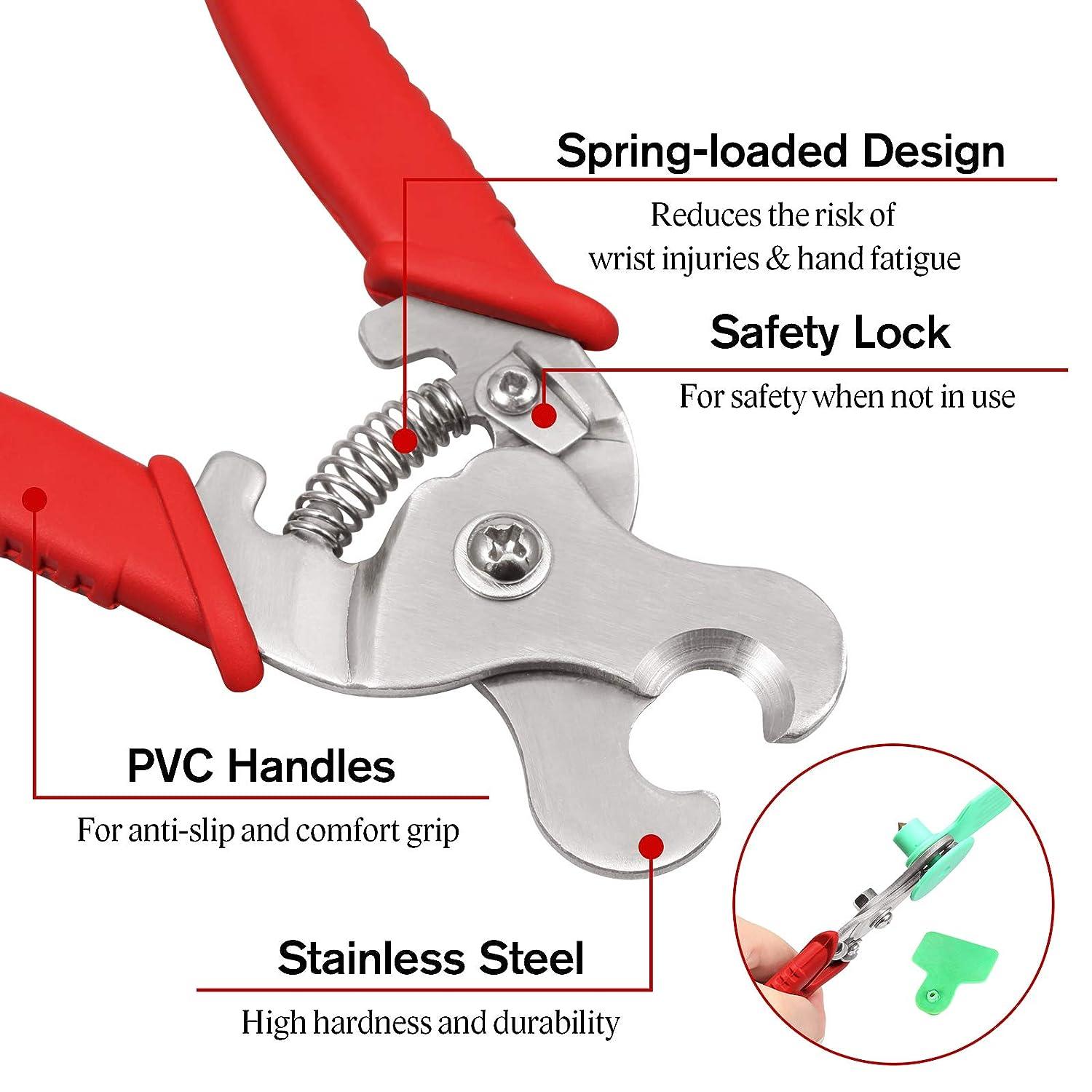 SPEEDWOX Livestock Ear Tag Applicator with 1-100 Number - Dark Green ...