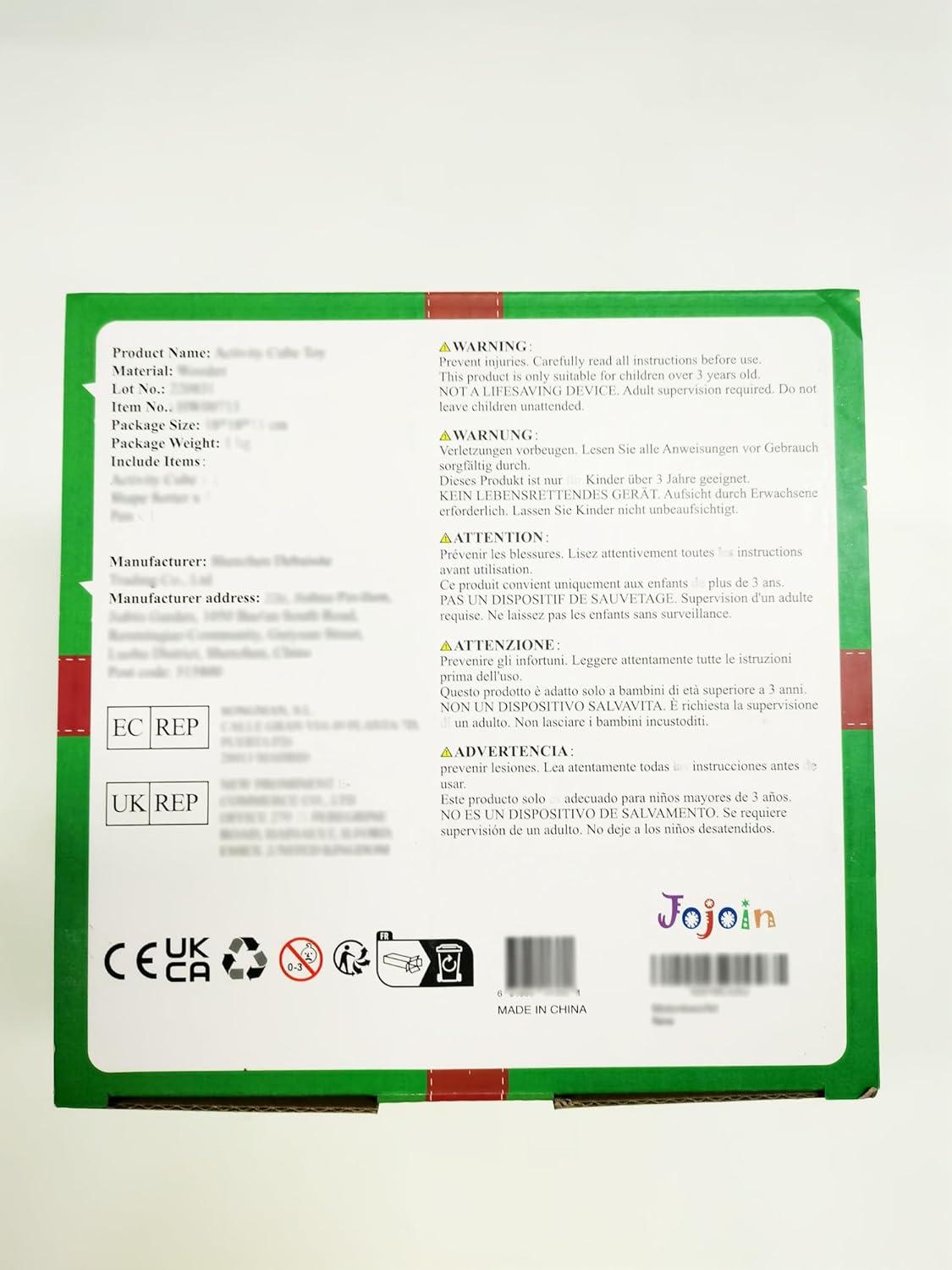 Jojoin Motor Cubes | Montessori Baby Activity Toys for 1-Year-Olds ...