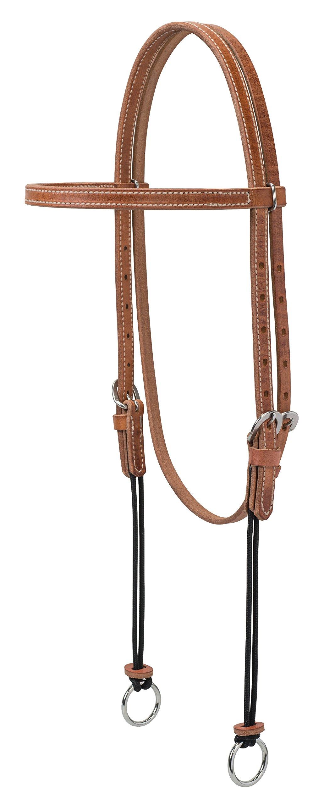 Premium Leather and Nylon Browband Weaver Bridle | Durable Equestrian ...