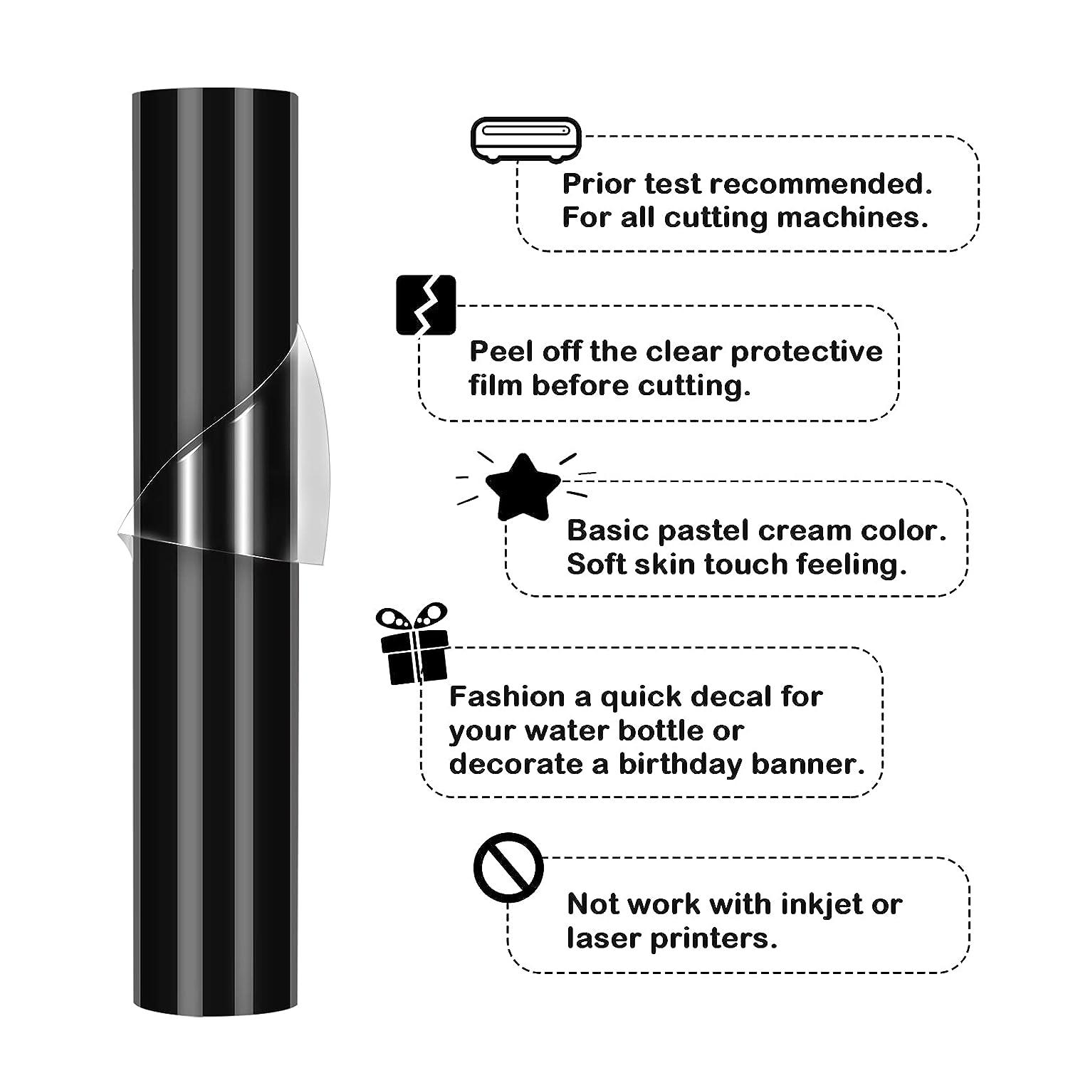 TECKWRAP 001 Vinyl Glossy Permanent Adhesive Craft Decal 12x10ft ...