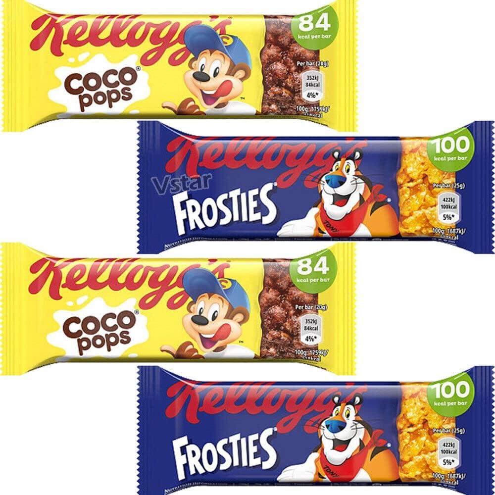 24 x Mixed Kelloggs Coco Pops & Frosties Cereal Bars 20g | Buy Now with ...