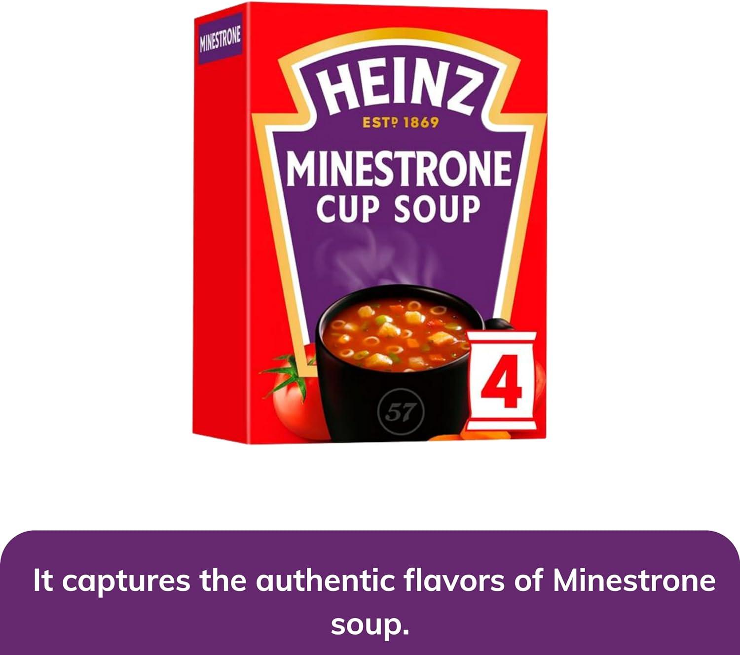 Heinz Cup Soup Minestrone Pack of 6 total 24 Sachets Wooden Spoon | Buy ...