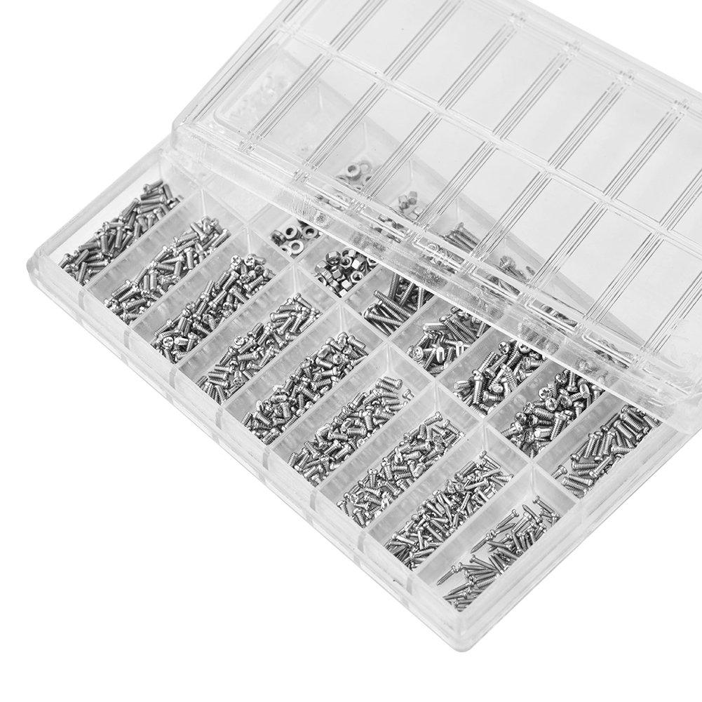 1000-Piece Glasses Screw Repair Set for Sunglasses & Micro Glasses ...