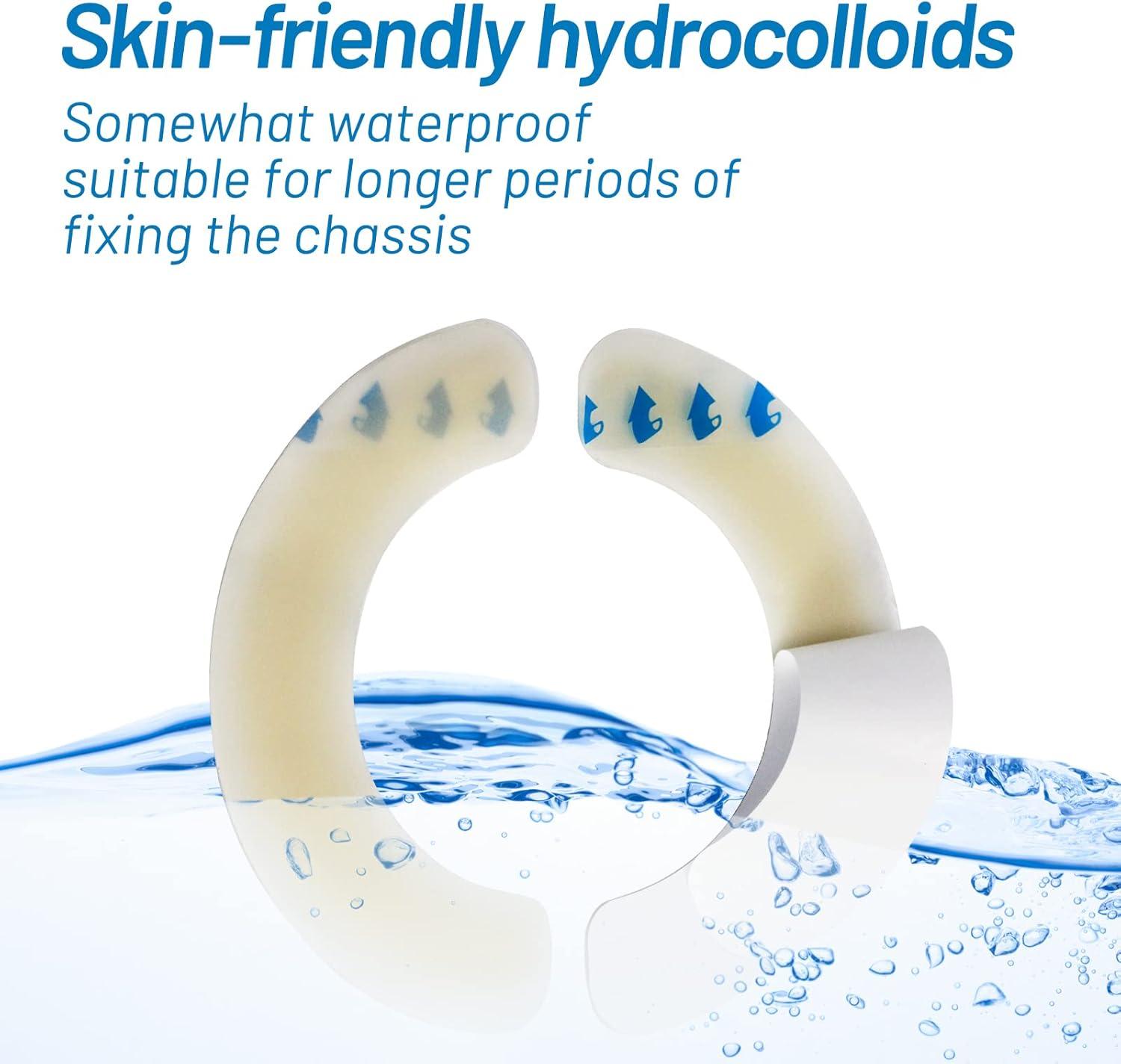 10-Pack Stoma Barrier Rings - Elastic Adhesive Skin Barrier Strips for ...