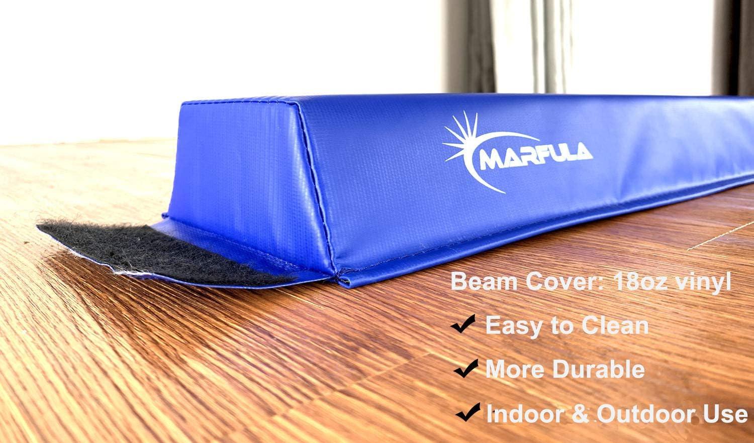 MARFULA 8FT Blue Folding Balance Beam for Kids - Non Slip Gymnastics ...