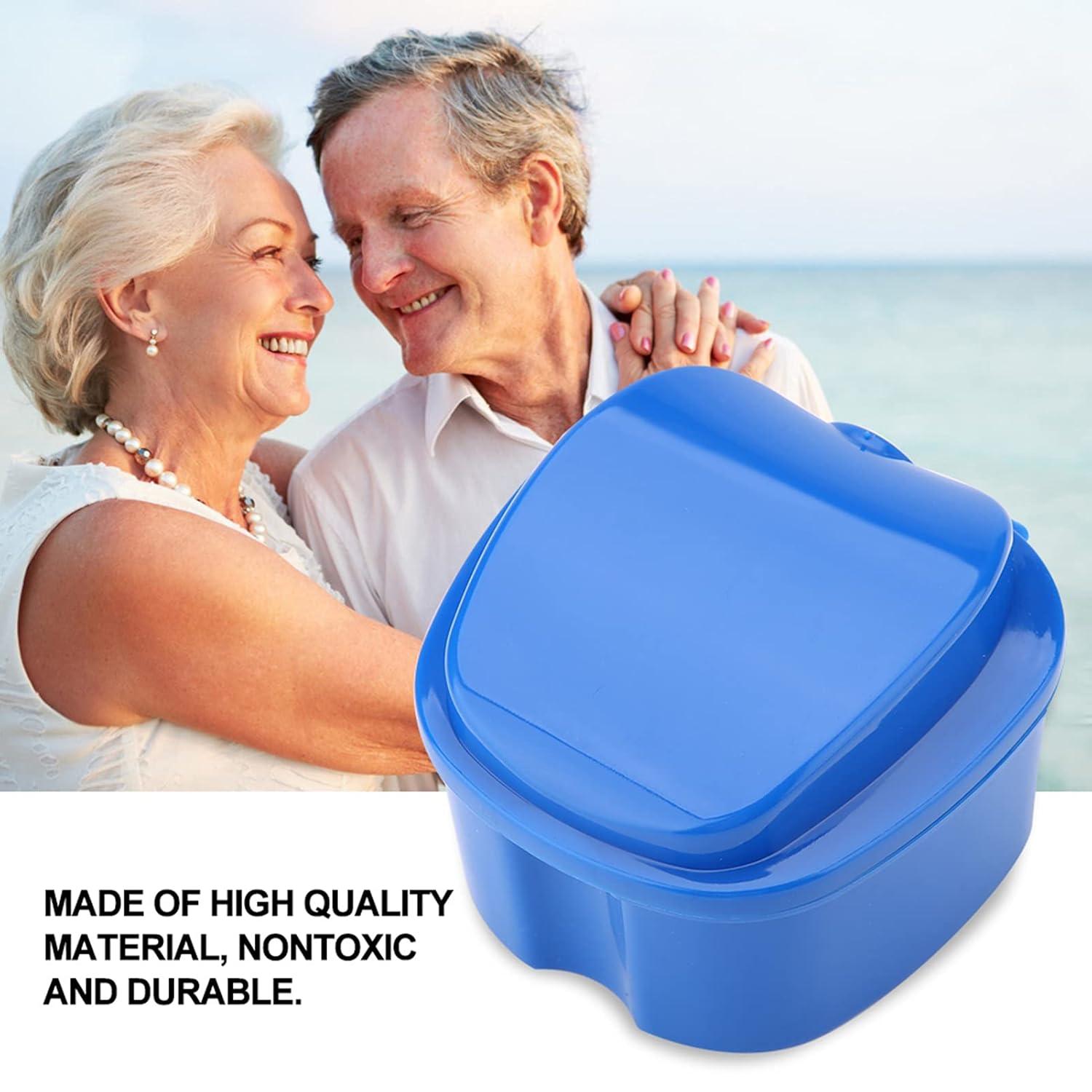 Denture Box for Artificial Teeth | Storage Box with Filter Sieve - Dark ...