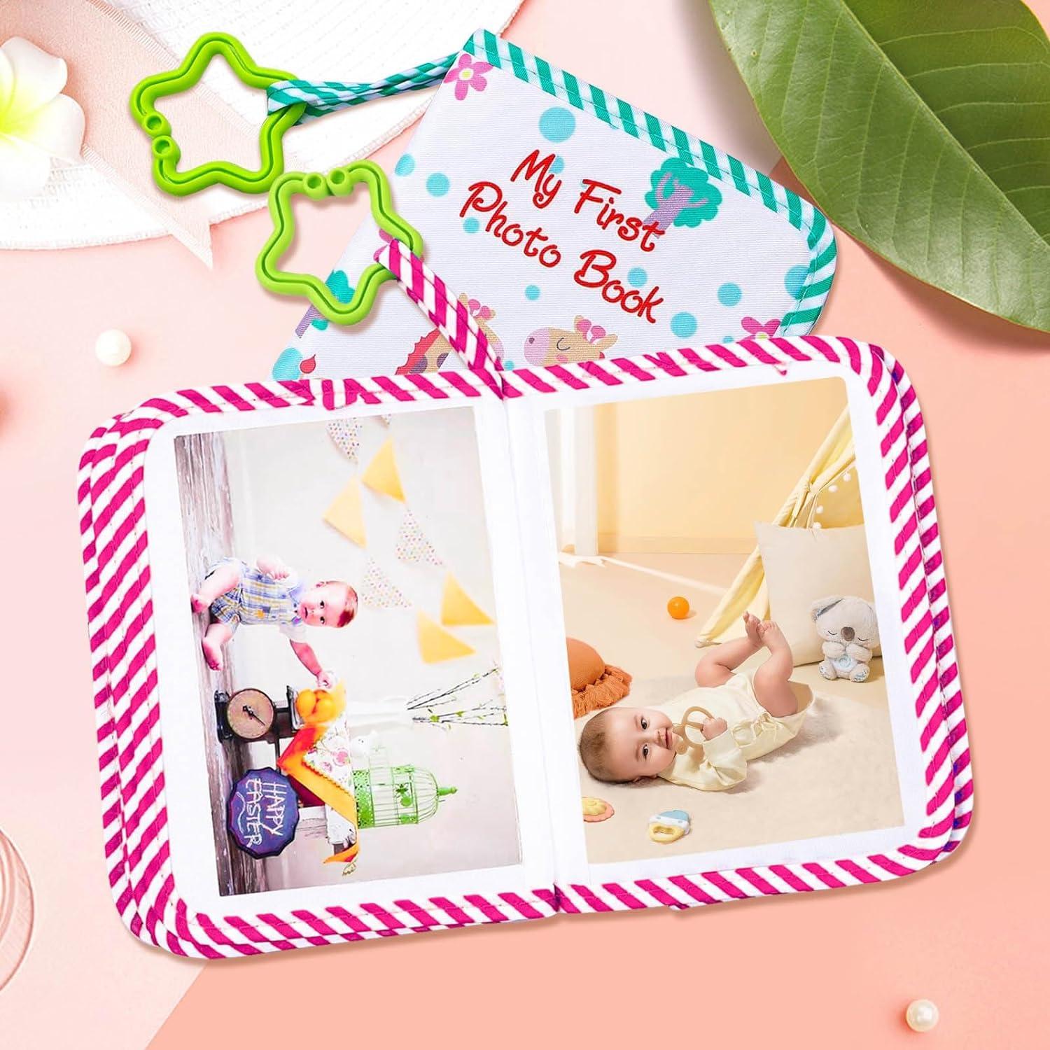 Baby Personalised Memory Album with Cute Giraffe Design - Record First ...