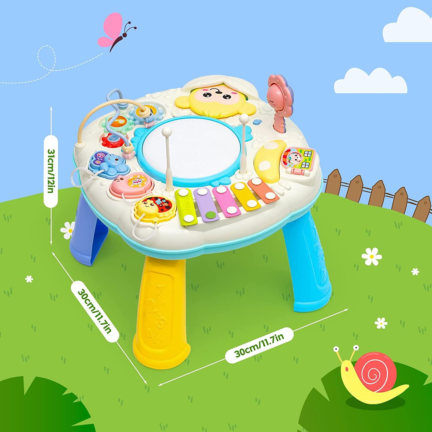 Musical Activity Table for 1-3 Years Old - Baby Learning Toys for Boys ...