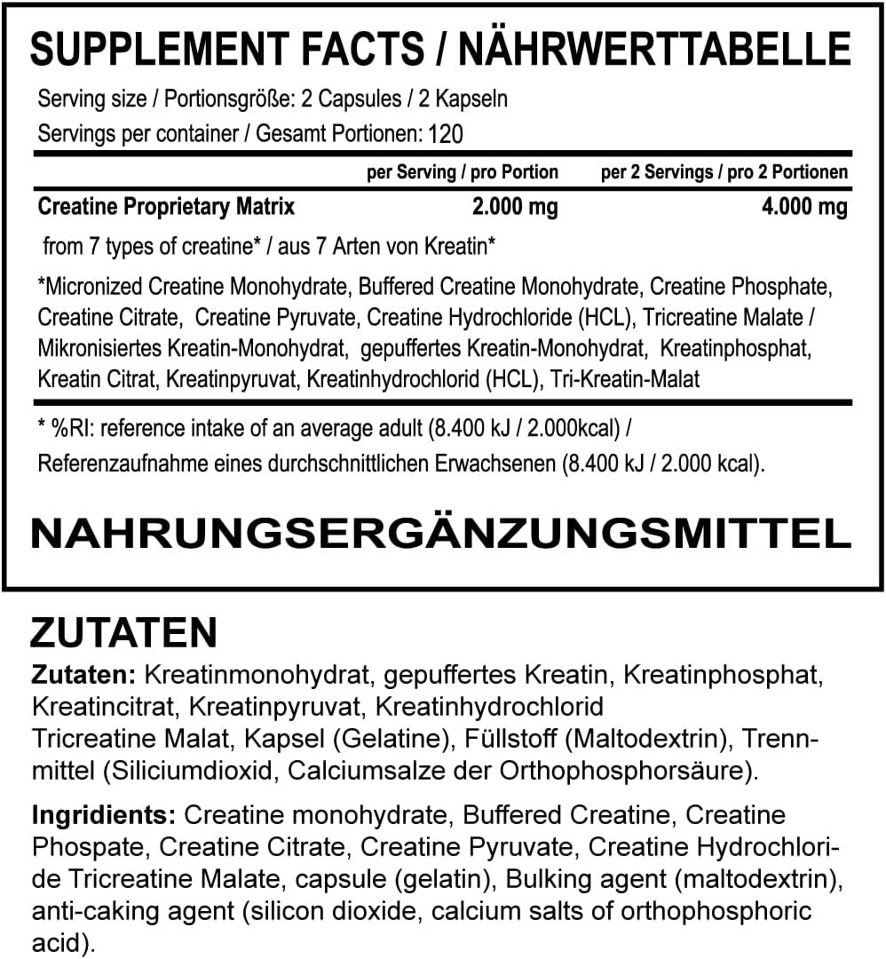 Evolabs Crevolution Capsules - Multi-Component Creatine for Strength ...