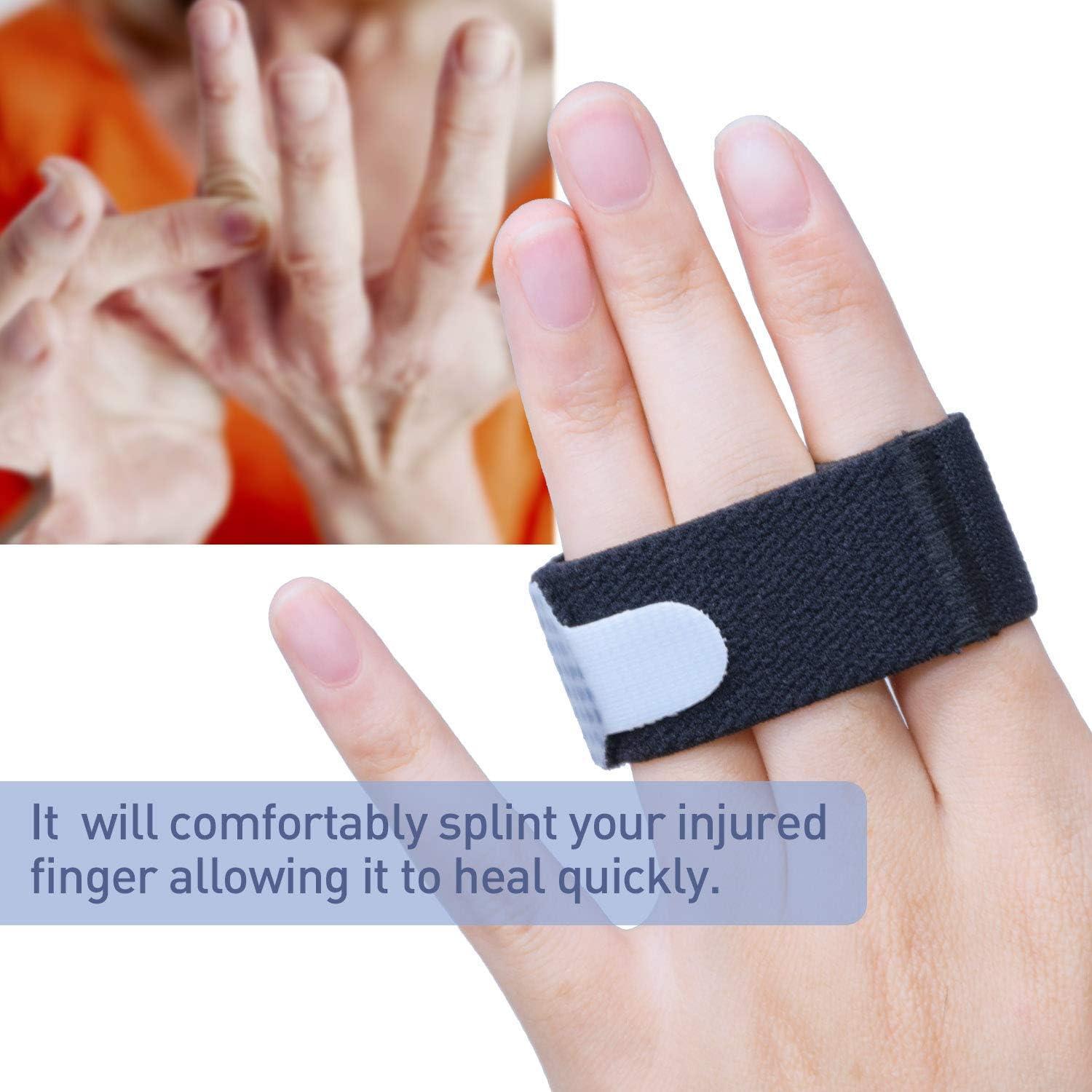 Sumifun Elasticity Toe Splint 4 Packs of Toe Wraps for Broken Toe ...