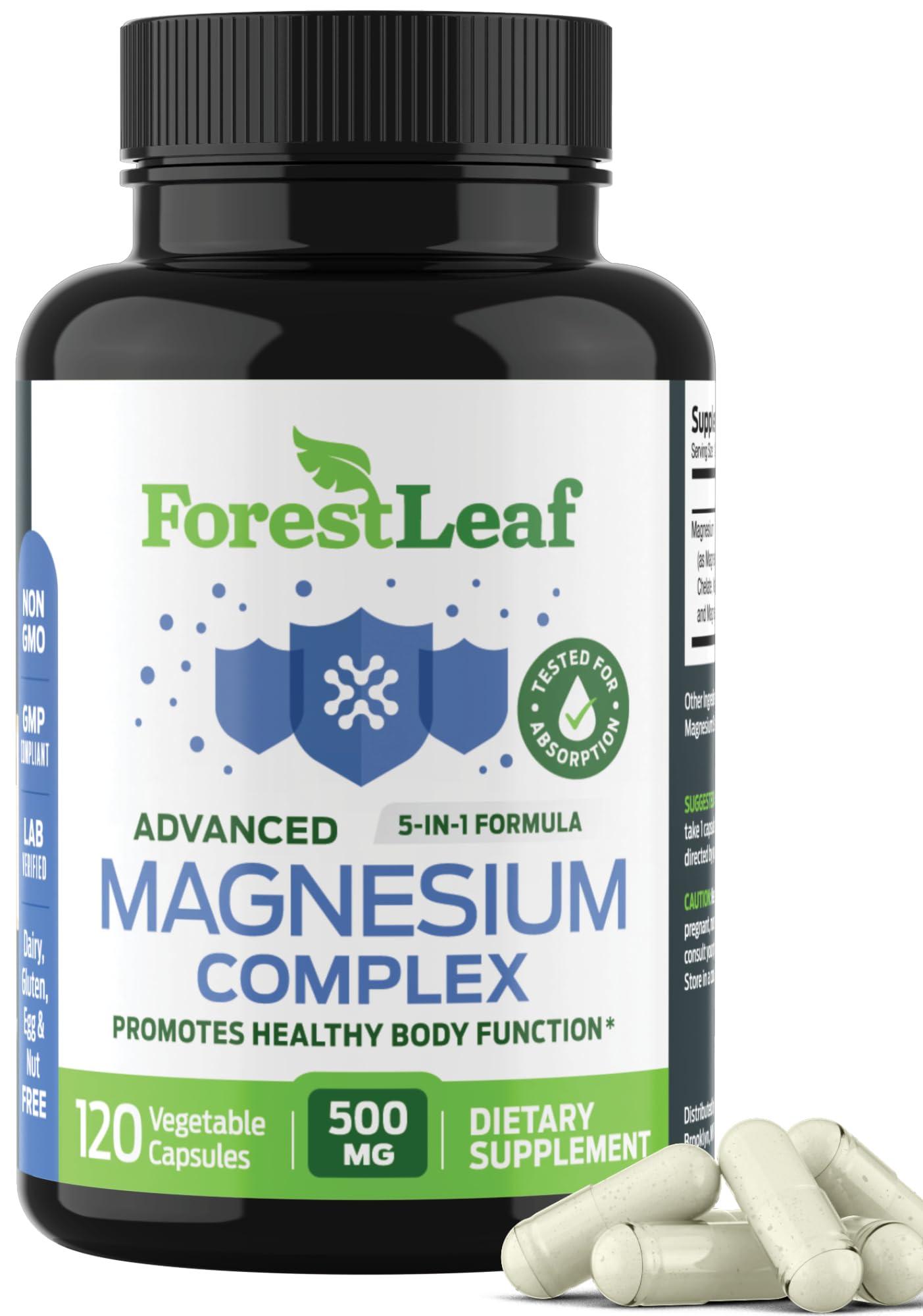 500mg Advanced Magnesium Complex Supplement - Bone, Muscle & Nerve ...