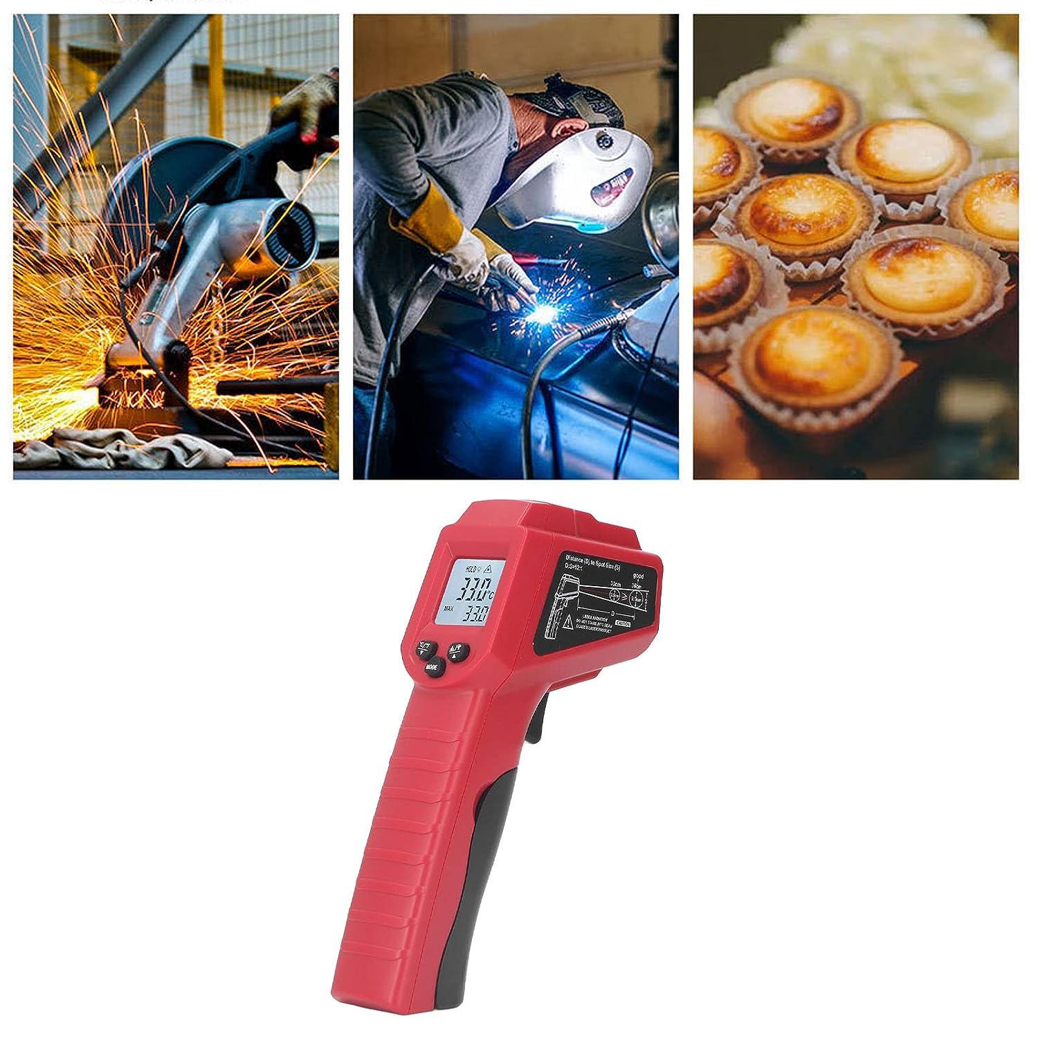 Infrared Thermometer - No Contact Temperature Meter with Backlit LCD ...