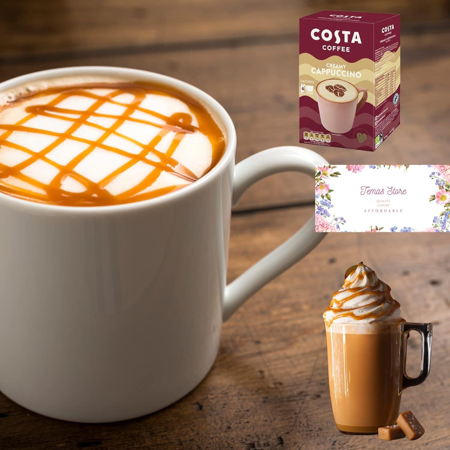 Temas Costa Coffee Instant Coffee Sachets Bundled With Reusable Coffee ...