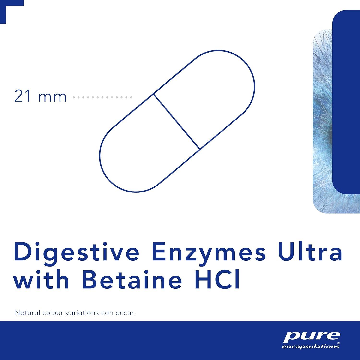 Pure Encapsulations Digestive Enzymes Ultra with Betaine HCl - 30 ...