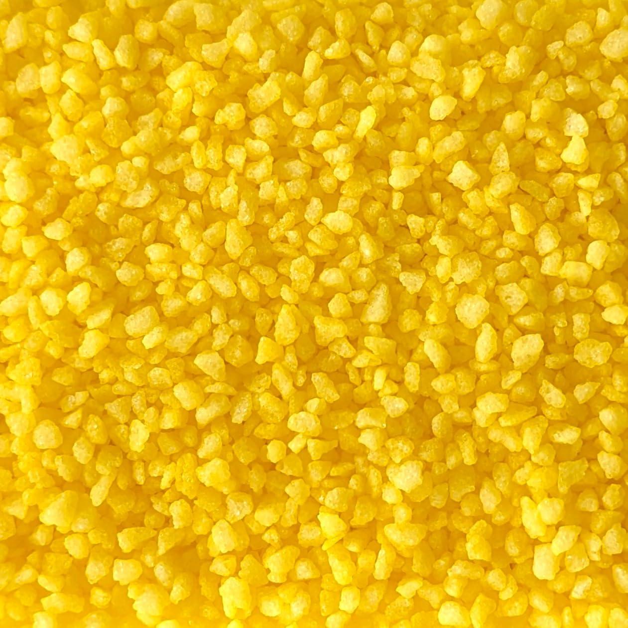 Lemon Yellow Sugar Crunch Sprinkles - 35g of Edible Lemon Flavour Cake ...