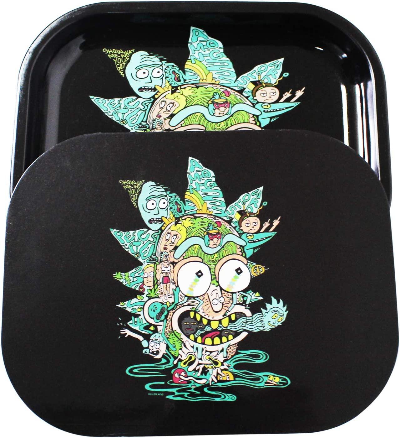 Mini Metal Rolling Tray with Magnetic Lid and Spill Proof Cover - Cute ...