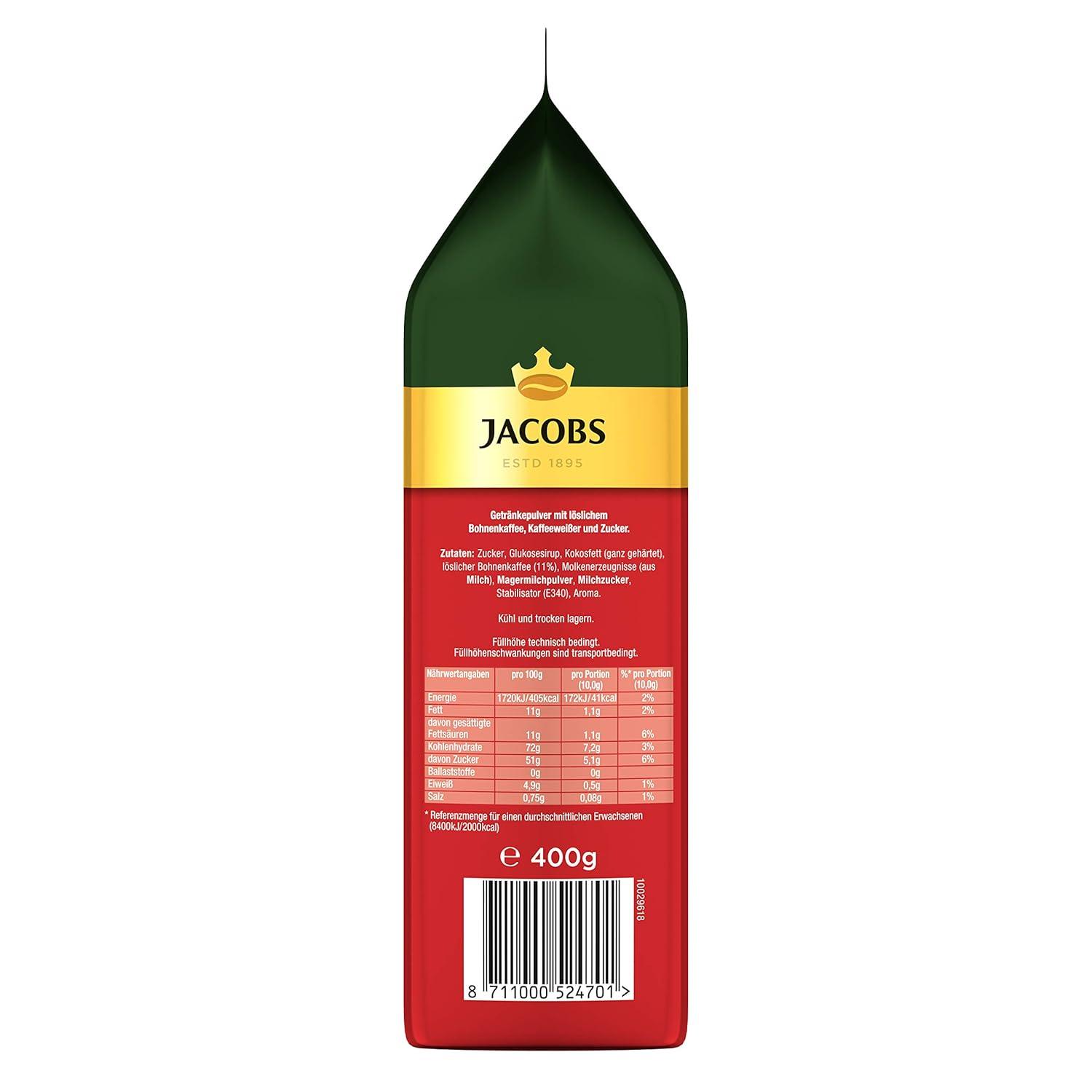 Buy Jacobs Cappuccino 400g Refill Bag Premium Coffee Specialty for ...
