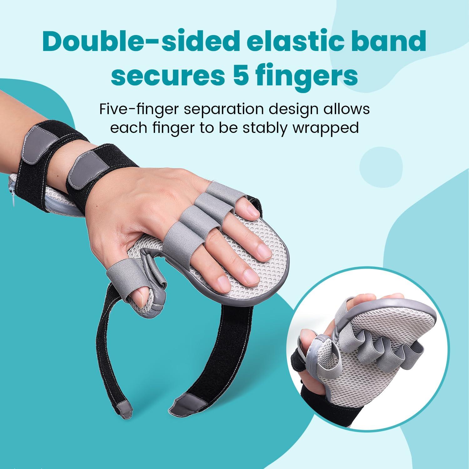 Stroke Hand Brace Splint for Finger Straightening | Prevent Curling ...