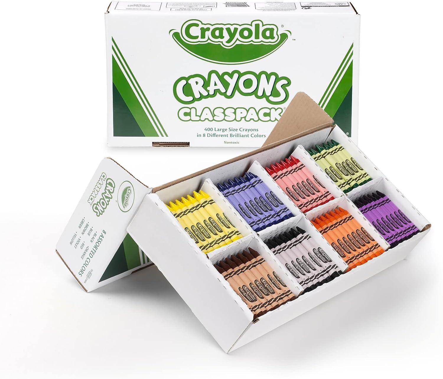 Crayola Crayon Classpack - 400ct Large Bulk Crayons for Classroom ...