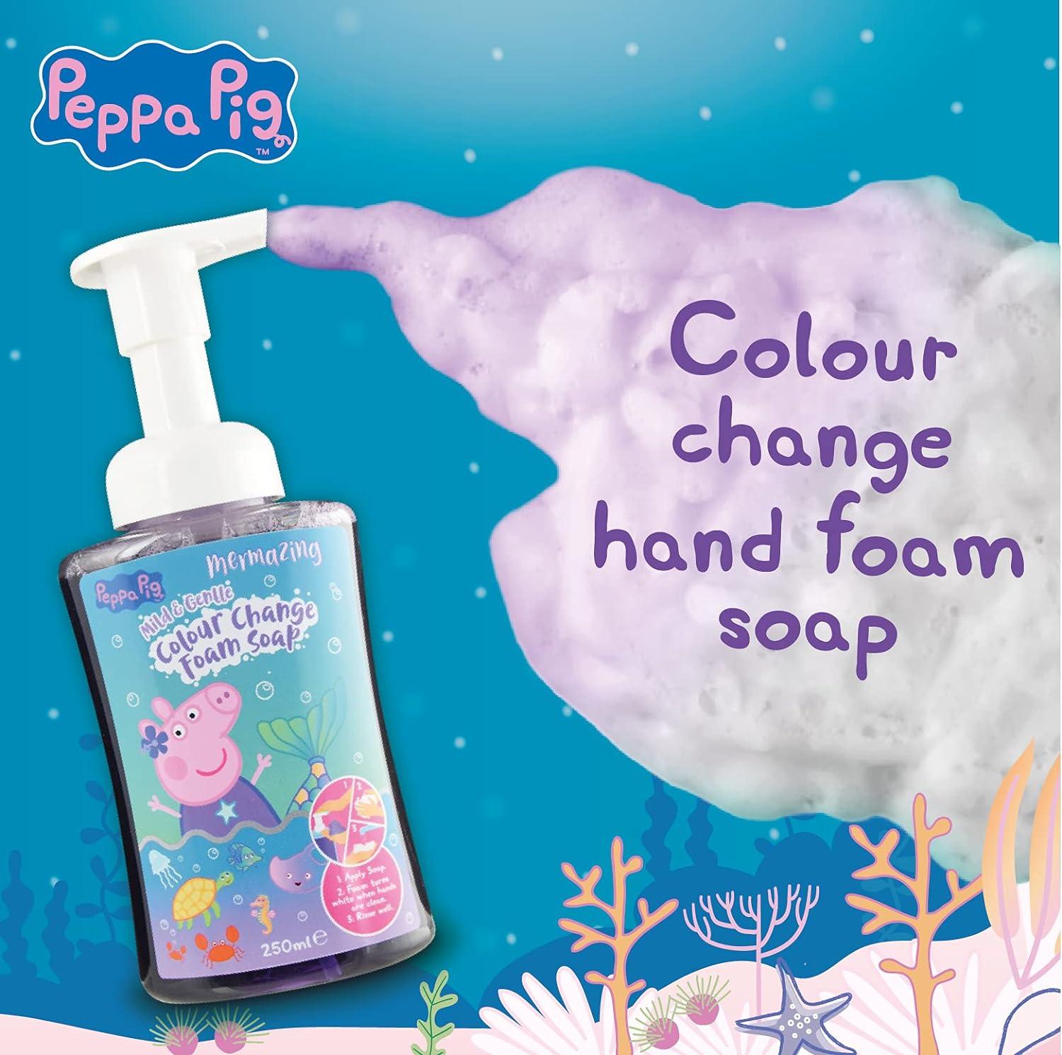 Peppa Pig Colour Changing Foaming Hand Wash - 250ml | Kids Gentle ...