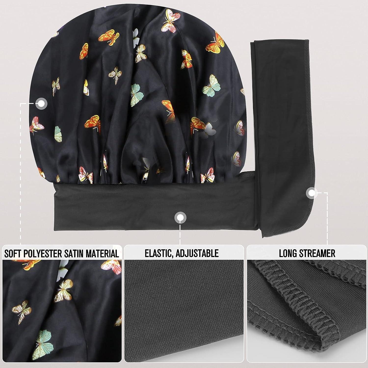 Gugugo Silk Sleeping Hood for Women | Adjustable Satin Bonnet ...