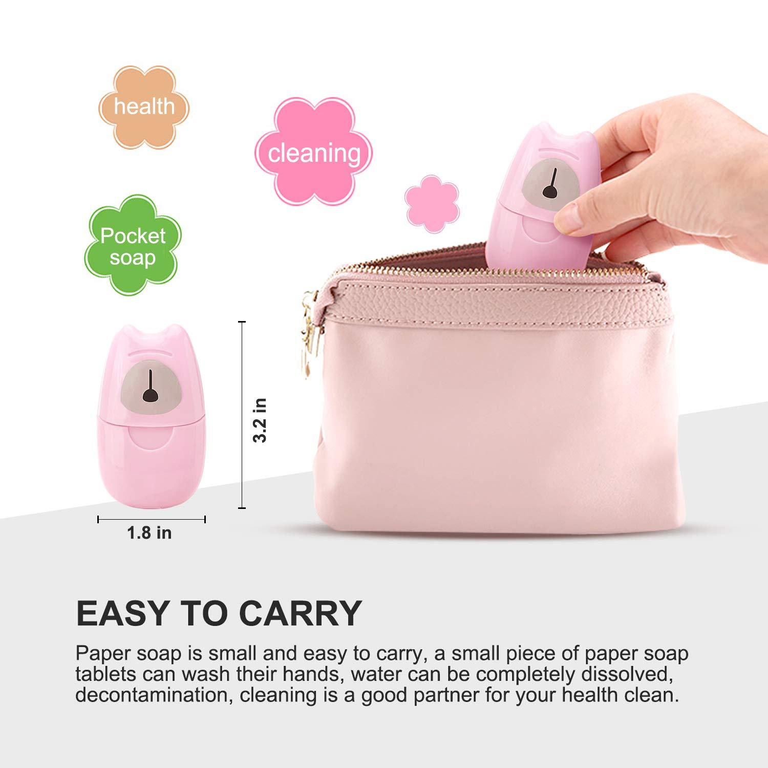 300 Portable Disposable Soap Sheets - Travel Hand Washing Toiletry Soap ...