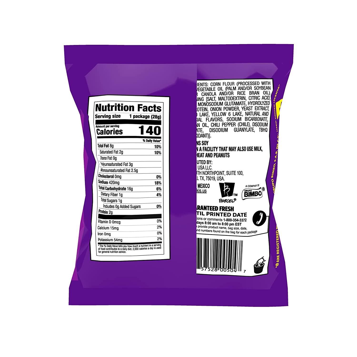 Takis Fuego Hot Chili Pepper & Lime Tortilla Chips - 12 Pack (2 Oz ...