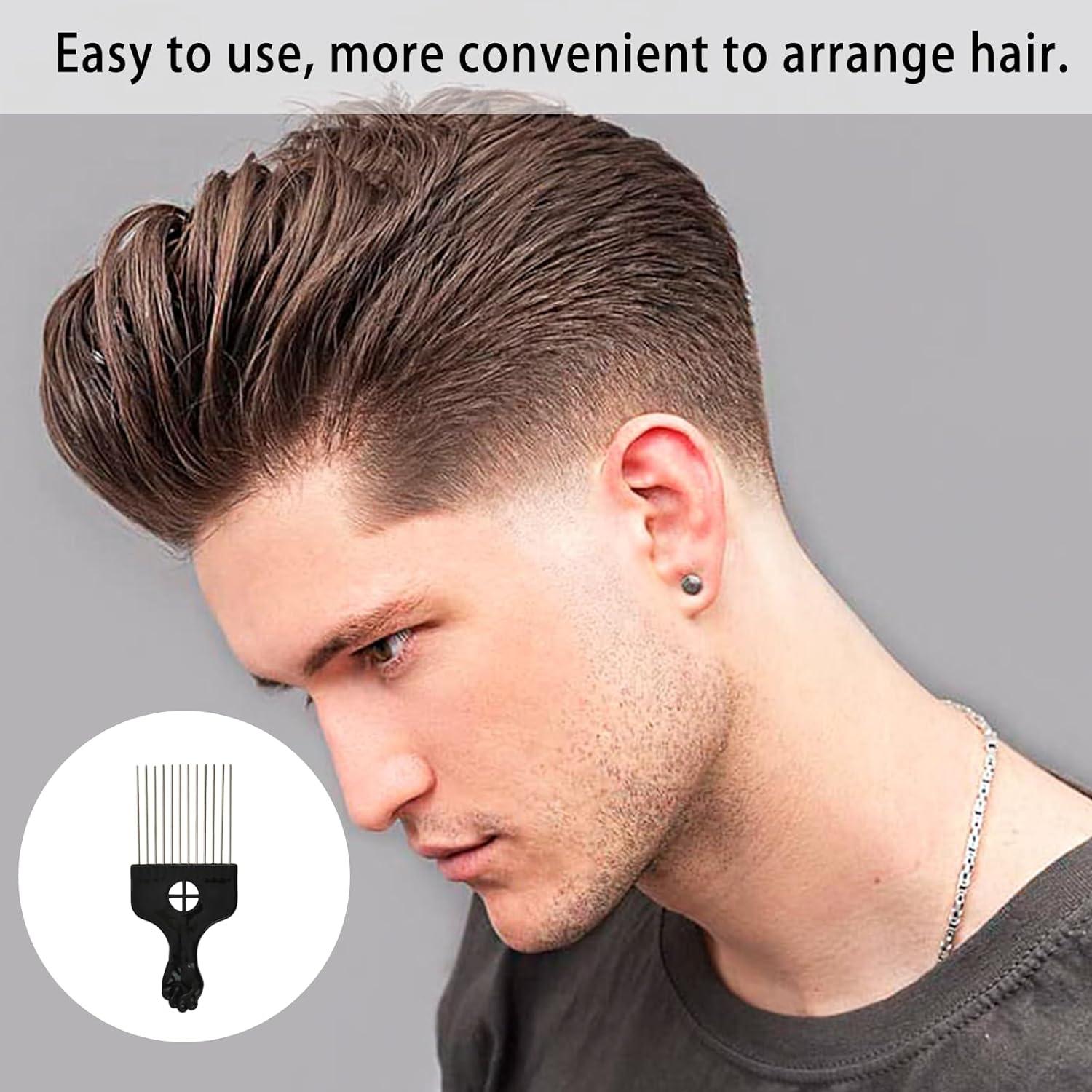 3 Metal Afro Combs Set for Thick, Wavy, and Tangled Hair - Ideal for ...