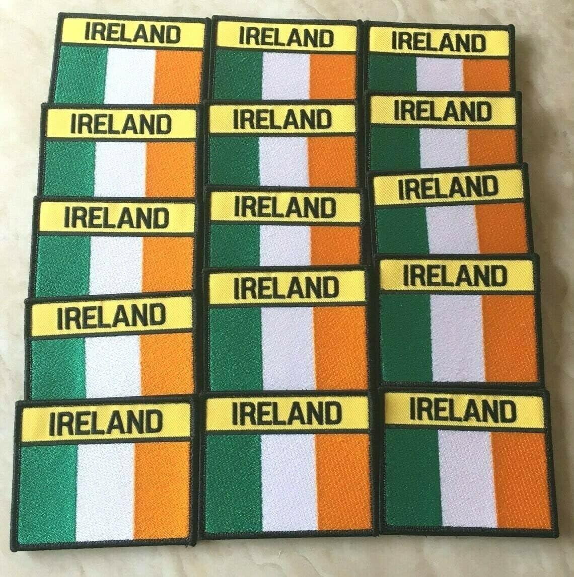 Ireland Flag Patch 3.75 Inch - Hook & Loop Embroidered Badge for Airsoft, Paintball, Martial ...