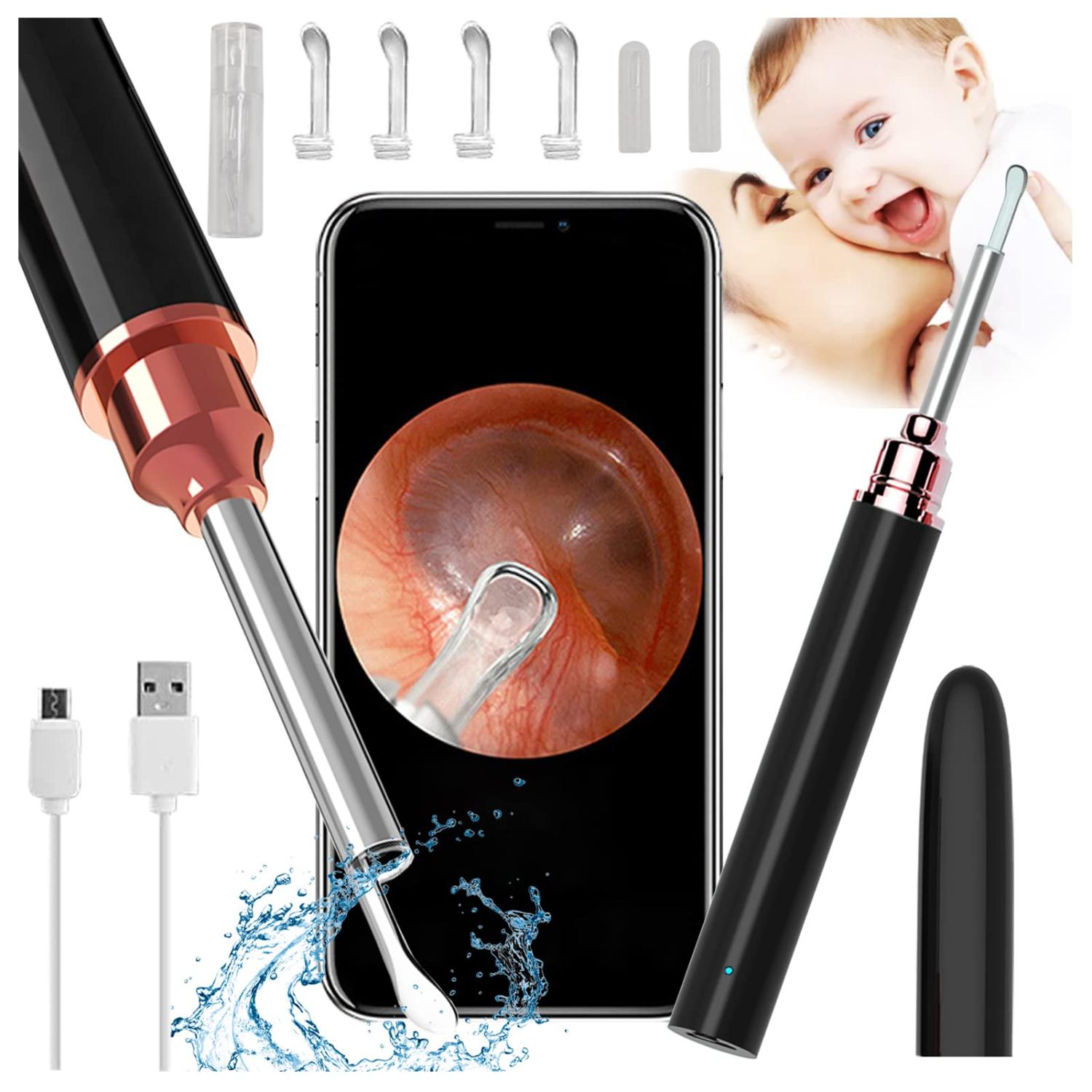 500MP Full HD Wireless Ear Wax Removal Camera | Ear Cleaner Endoscope ...