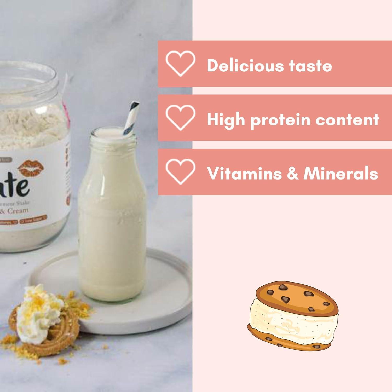 Cute Nutrition Cookies & Cream Meal Replacement Shake - High Protein ...