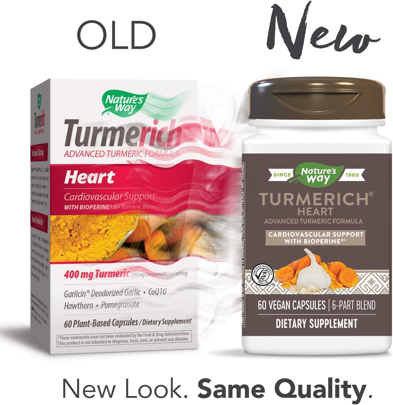 Nature's Way TurmeRich Heart Advanced Turmeric Formula - 60 Capsules ...