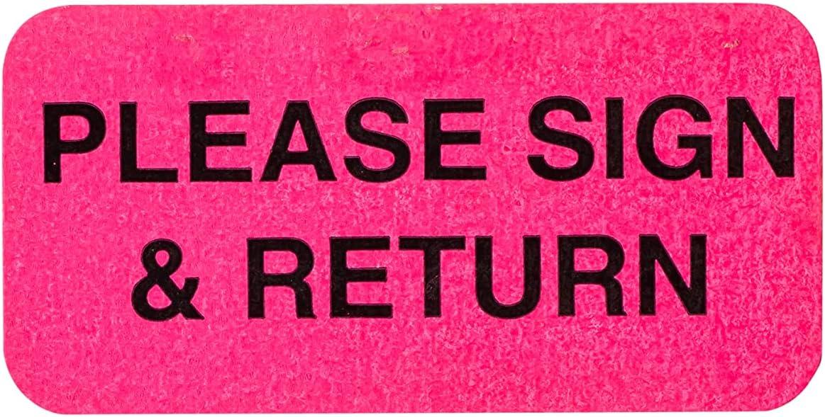 Carstens Medical Stickers Please Sign & Return Alert and Instruction ...
