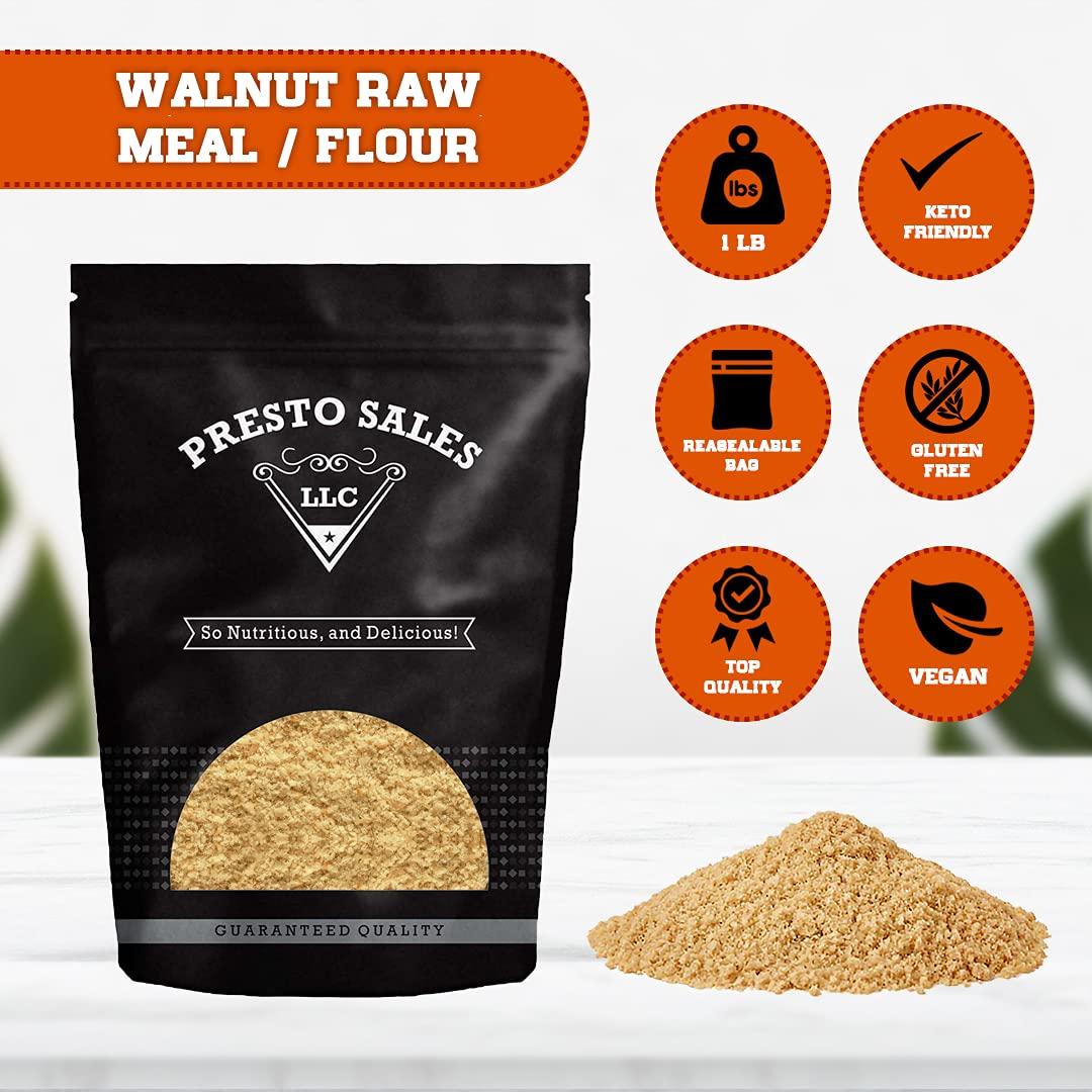 California Walnut Raw Flour 1 lb - Finely Ground for Healthy Baking ...