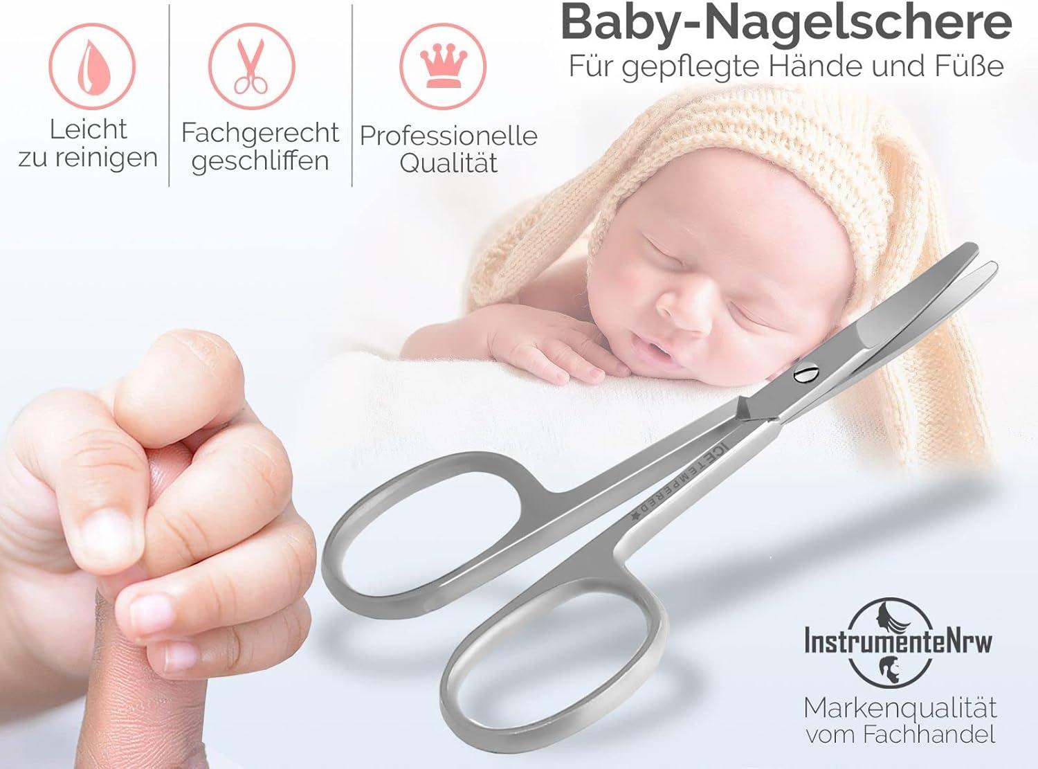 Baby Nail Scissors for Safe Use | Rounded Blunt Tips | Stainless Steel ...