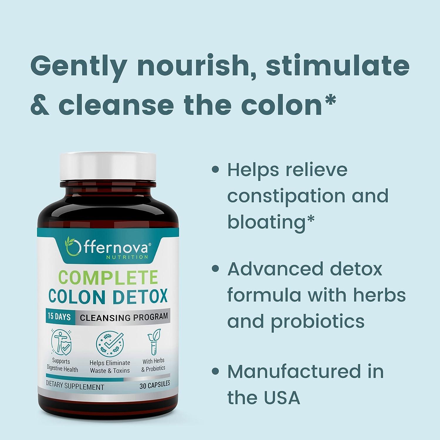 Offernova Complete Colon Detox 15-Day Cleanse - 30 Capsules | Buy Now ...