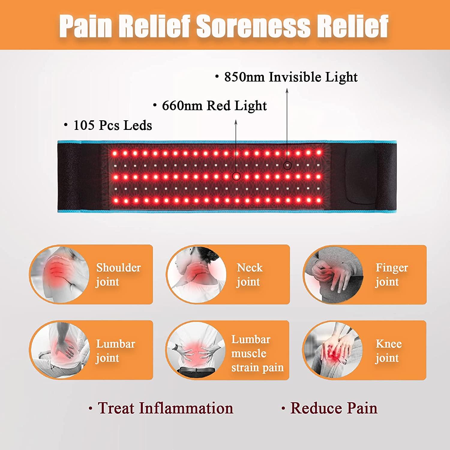 Naviocean Infrared Red Light Therapy Belt for Body Device Wrap, Near ...