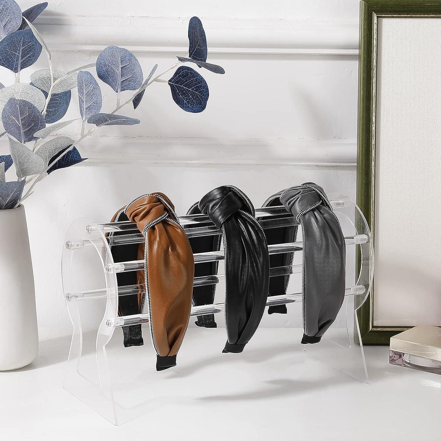 LOVNFC Headband Holder Headband Organizer Acrylic Clear Hairband Hair ...