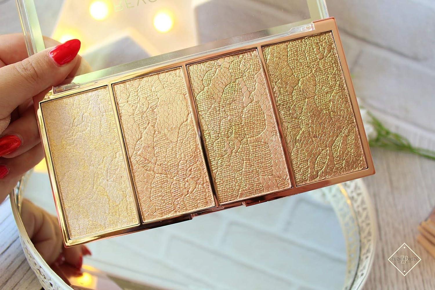 Makeup Revolution Highlighter Palette - Vintage Lace - 20g | Face ...