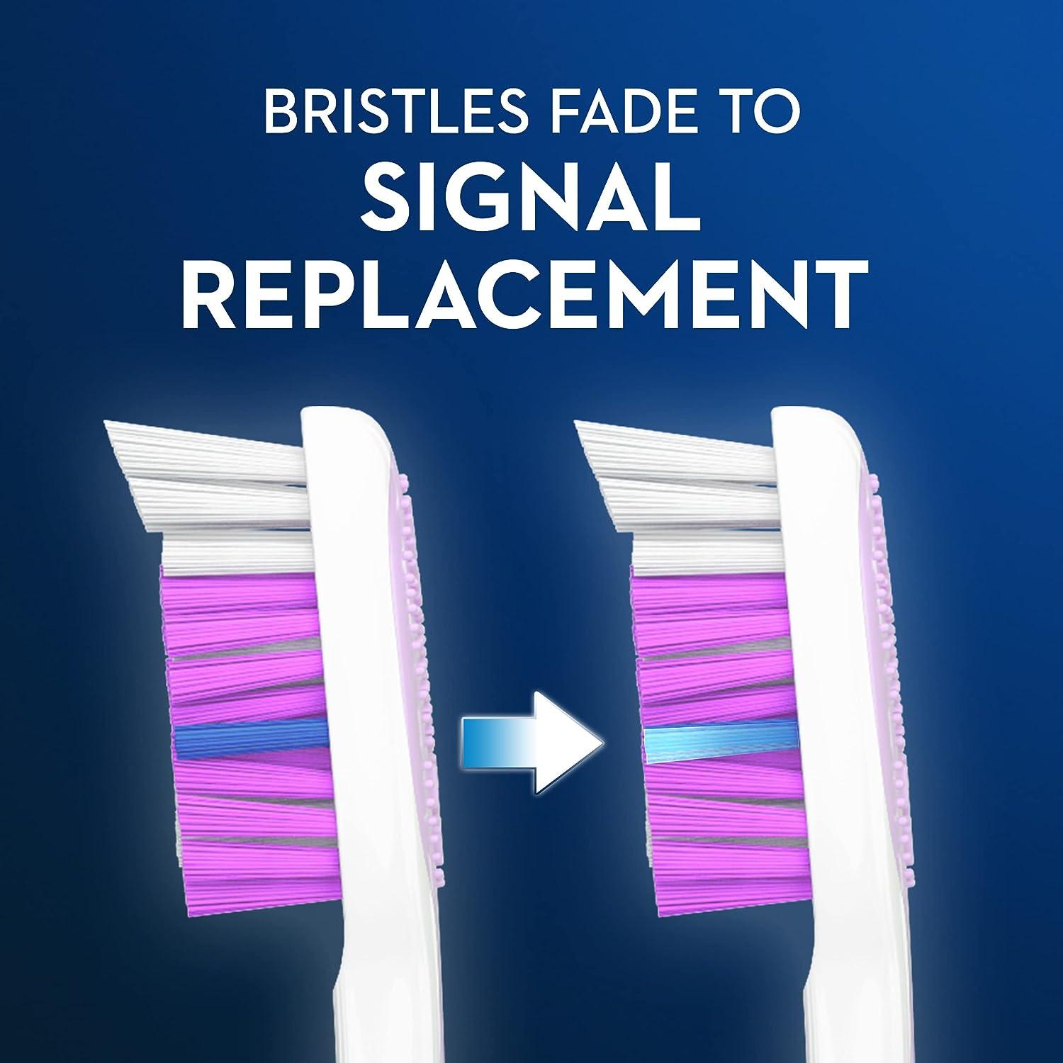 Oral-B Vivid Dual Action Whitening Toothbrushes, Soft, 4 Count ...