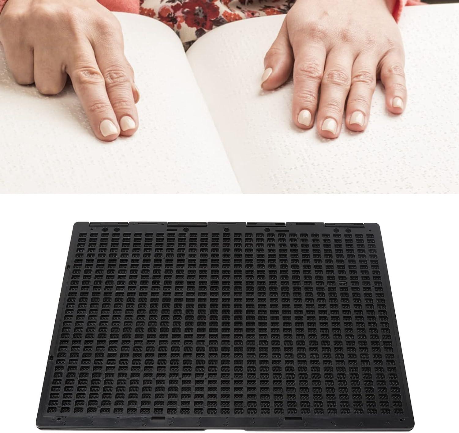 Braille Slate 27 Lines 30 Cells Black Plastic Braille Writing Slate ...