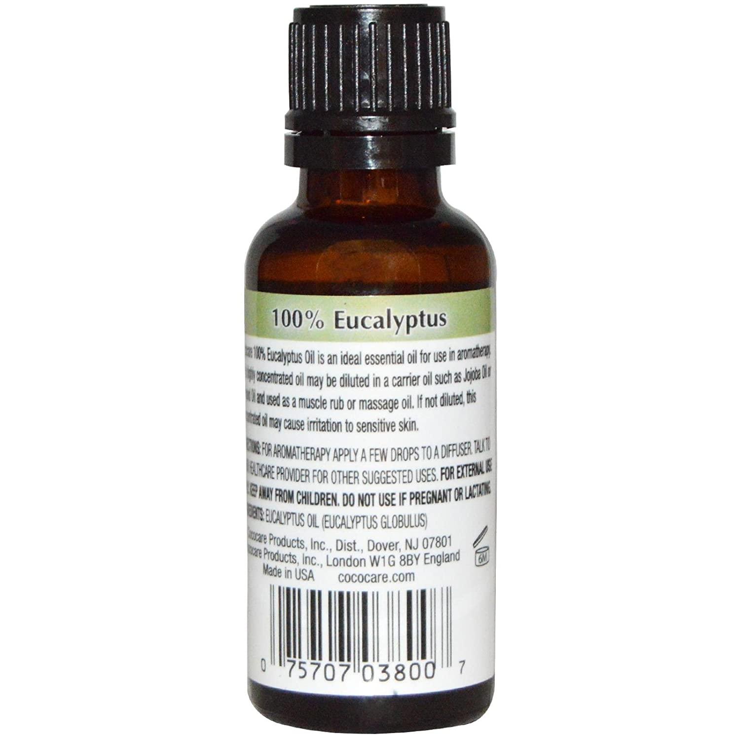 Cococare 100% Pure Eucalyptus Oil 1 fl oz (30 ml) - Natural Essential ...