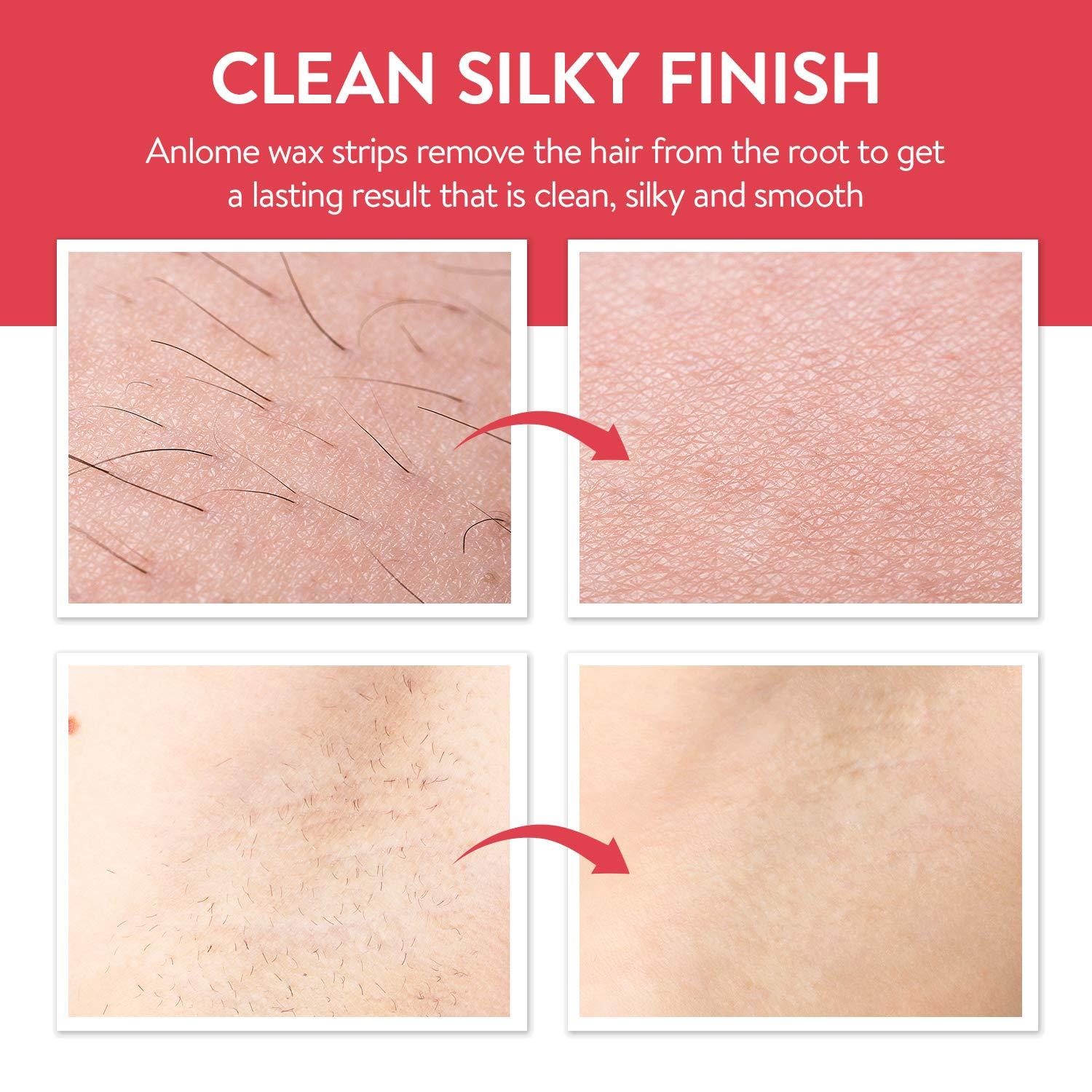 Gleebee Facial Wax Strips - Hair Removal for Upper Lip, Cheek, Chin ...