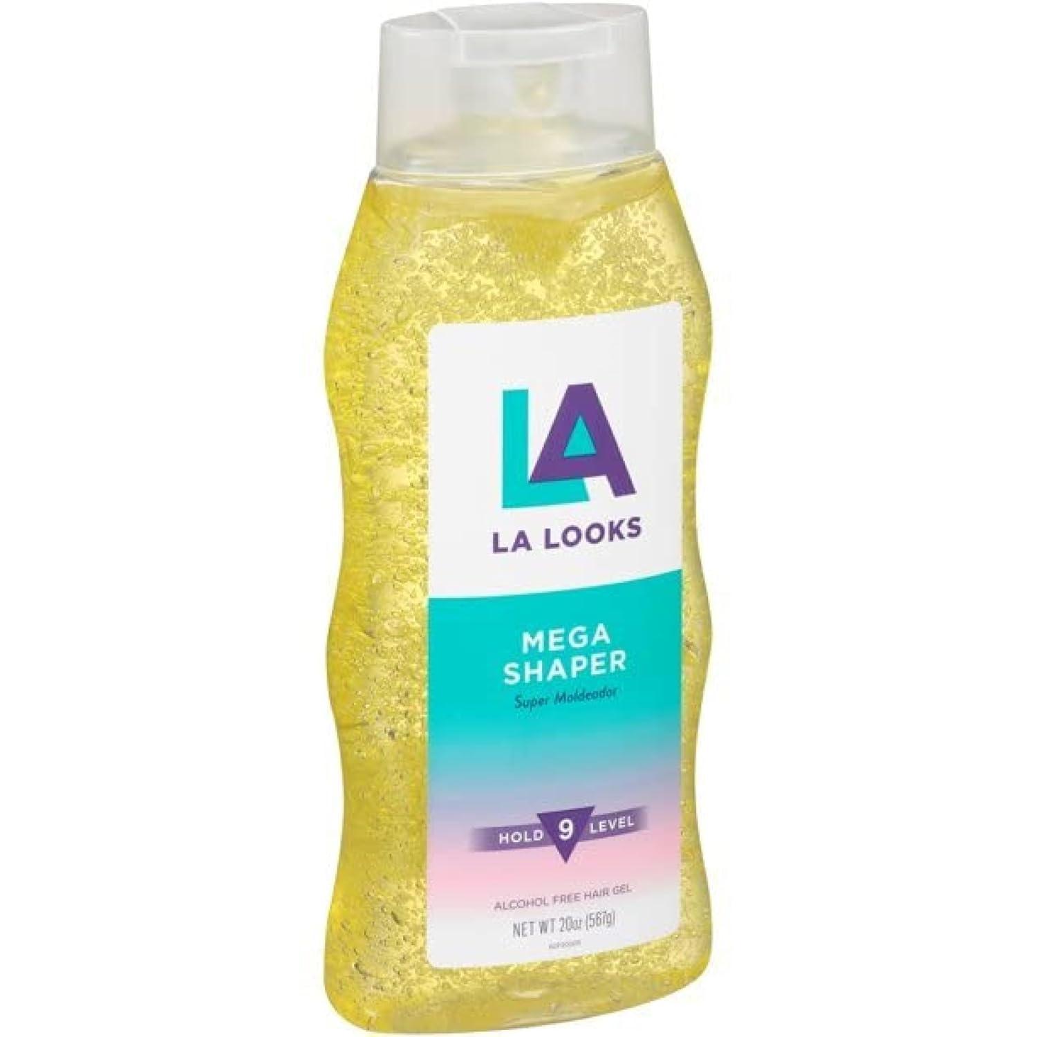 LA Looks Mega Shaper Hold Level 9 Gel - 20 Oz | Strong Hold Hair Gel ...
