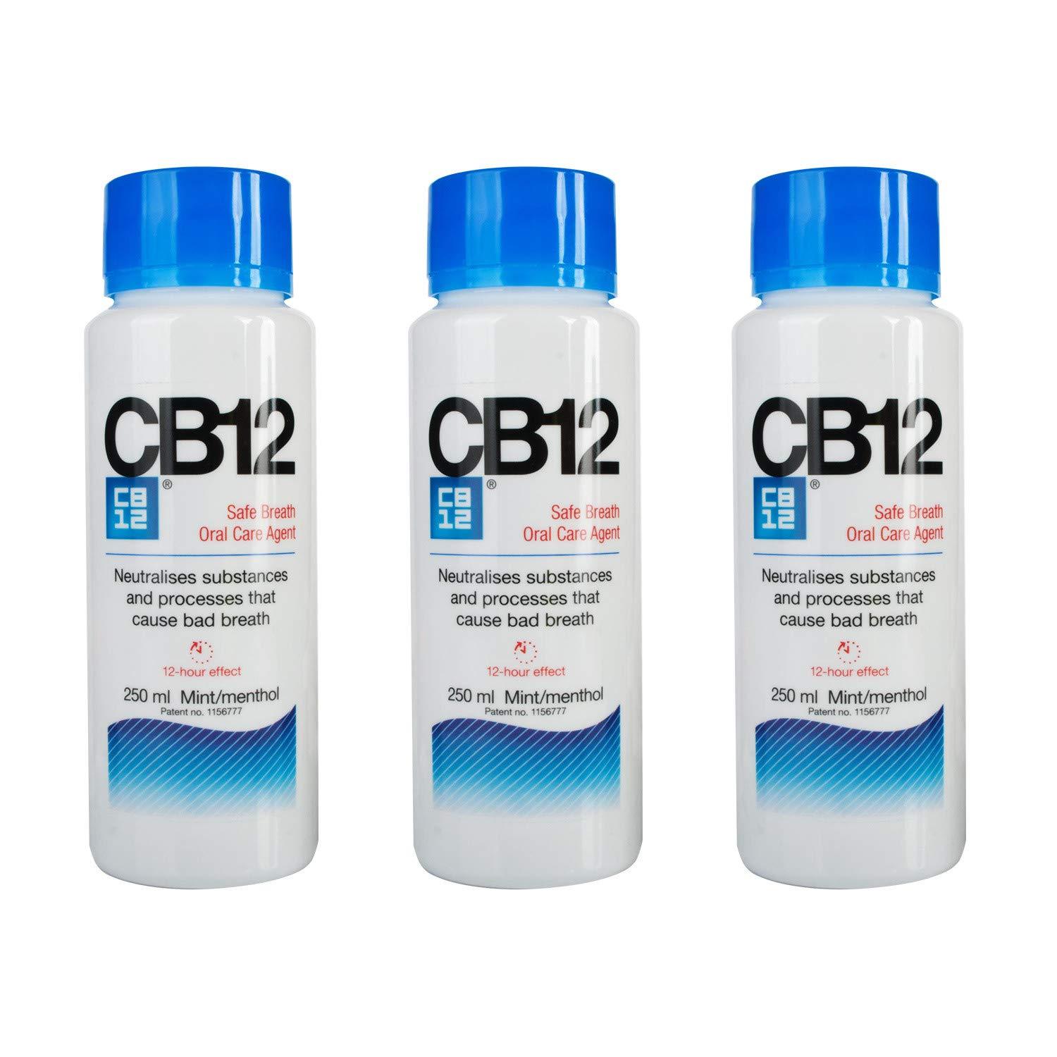 Buy CB12 Mint Menthol Mouthwash 250ml - Three Packs | Fresh Breath ...