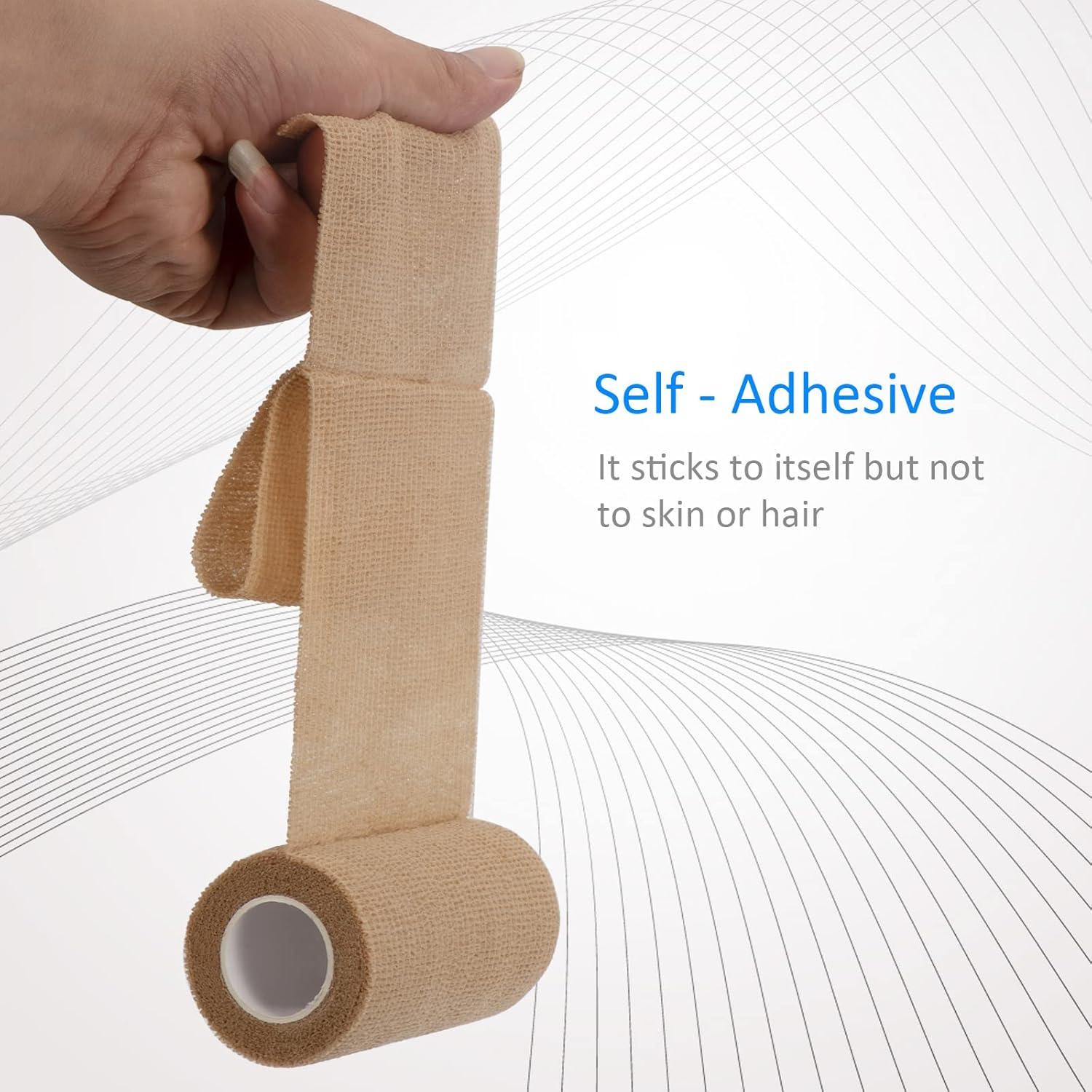 Self-Adhesive Fixing Bandage 10cm x 4.5m - 6 Rolls | Cohesive Elastic ...