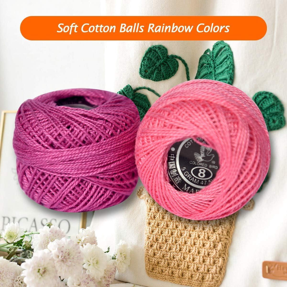 Crochet Thread 10 Balls Cardinal Size 8 - Pink Series | 5g Size 8 for ...