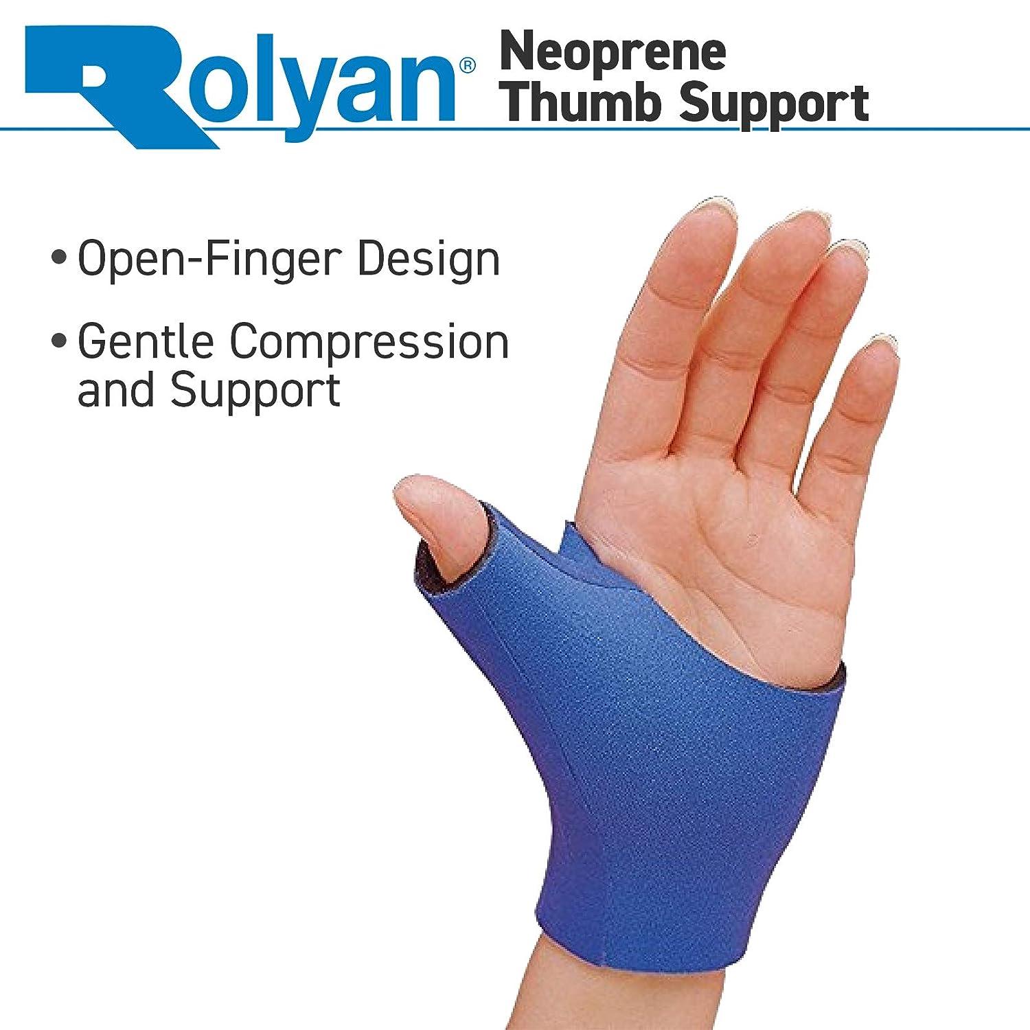 Rolyan Neoprene Pull On Thumb Support - Right, Small: Wrist Compression ...