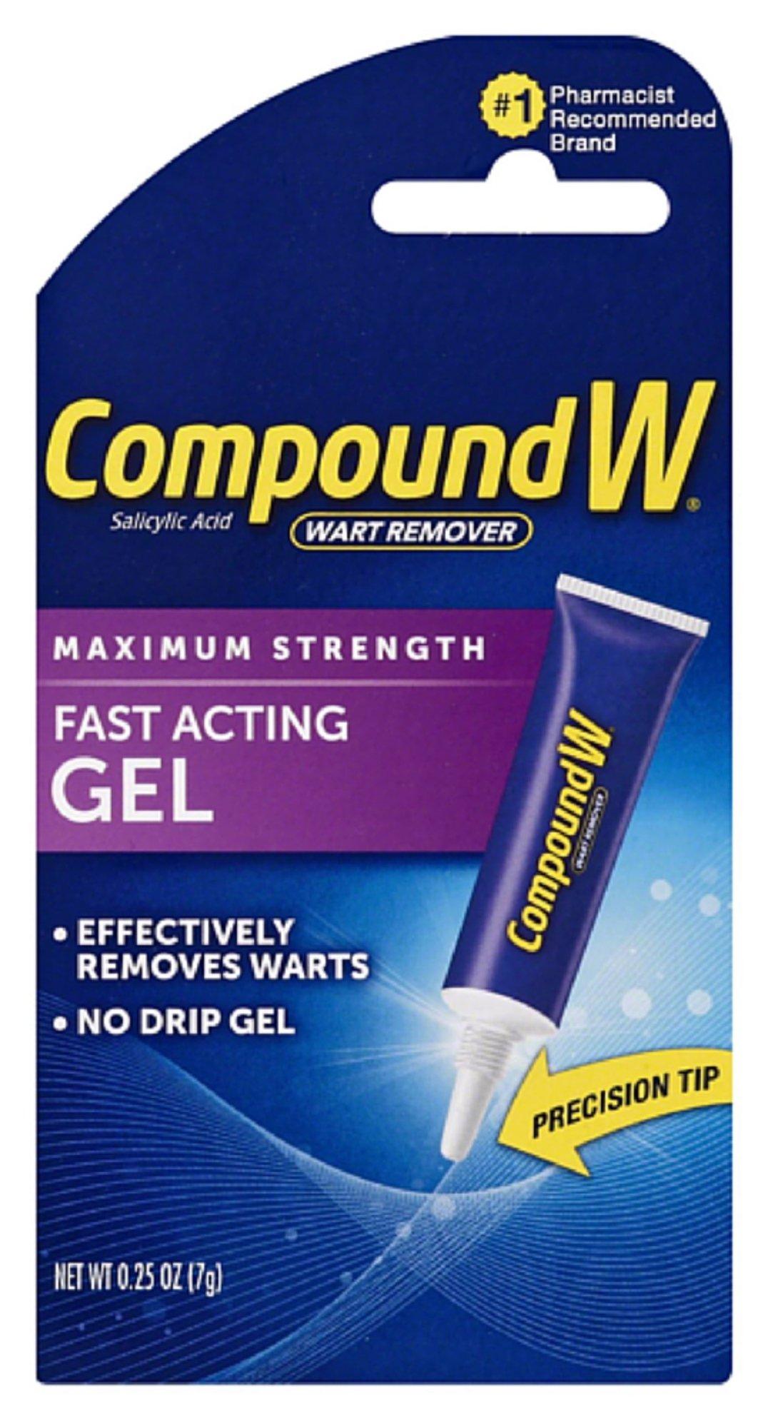 Compound W Maximum Strength Fast-Acting Gel 0.25 oz - Effective wart ...