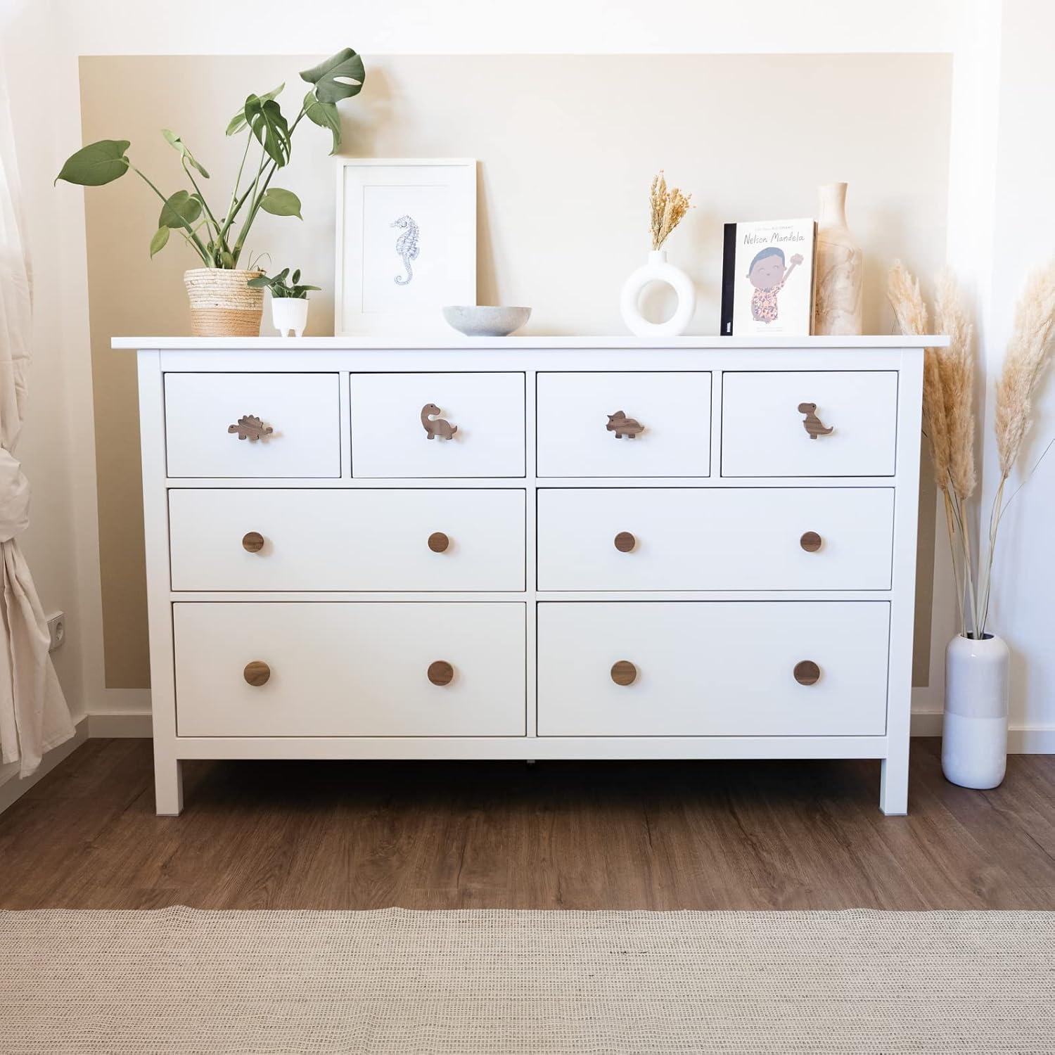 PLT Dinosaur Handles for Children's Furniture - Walnut Knobs & Buttons ...